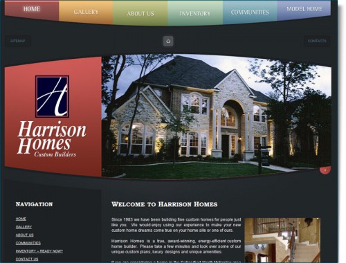 Construction Website Design for Harrison Homes :: Your Web Guys